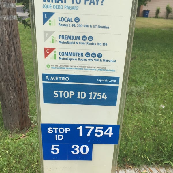 Bus Stop 1754 - Westgate - Austin, TX
