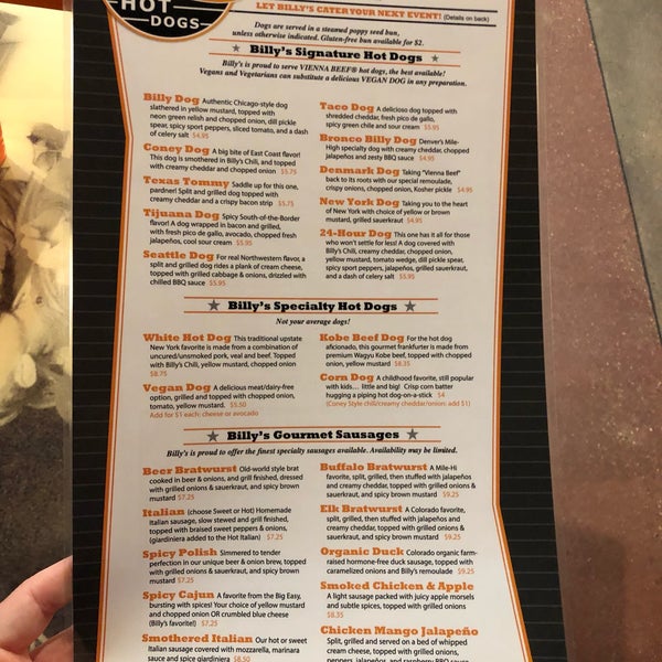 Photos at Billy's Gourmet Hot Dogs - Curtis Park - 37 tips from 1305 ...