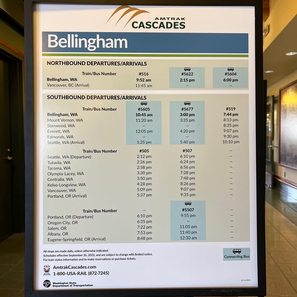 Bellingham Amtrak Station - Rail Station in Bellingham