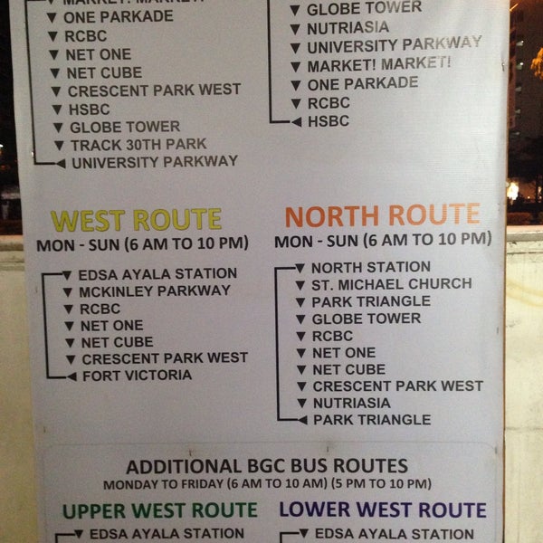 BGC Bus (Net Cube Bus Stop) (Now Closed) - 3rd Ave.