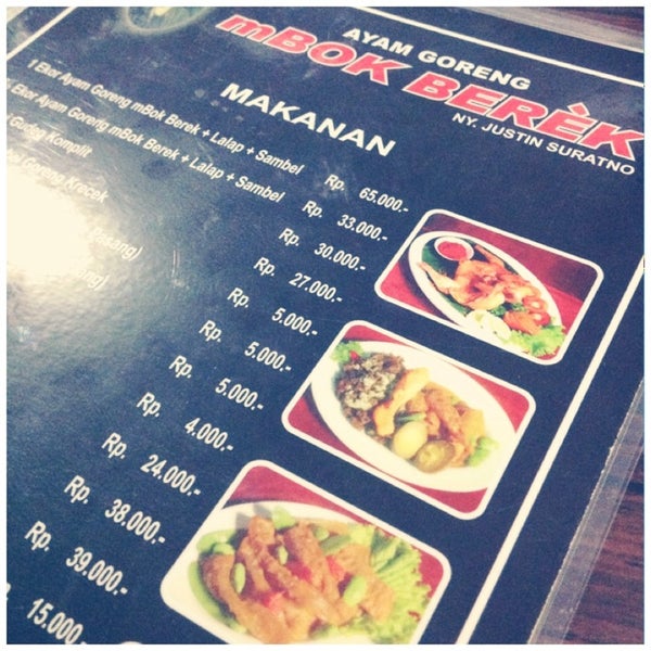 Ayam Goreng Mbok Berek (Ny. Justin S.) - 1 tip from 79 visitors