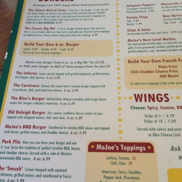 Photos at MoJoe's Burger Joint - Burger Joint in Raleigh