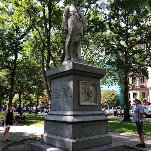 Alexander Hamilton Statue - Outdoor Sculpture in Back Bay East
