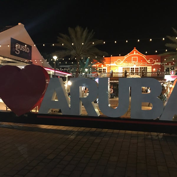 "I Love Aruba" Sign - Street Art