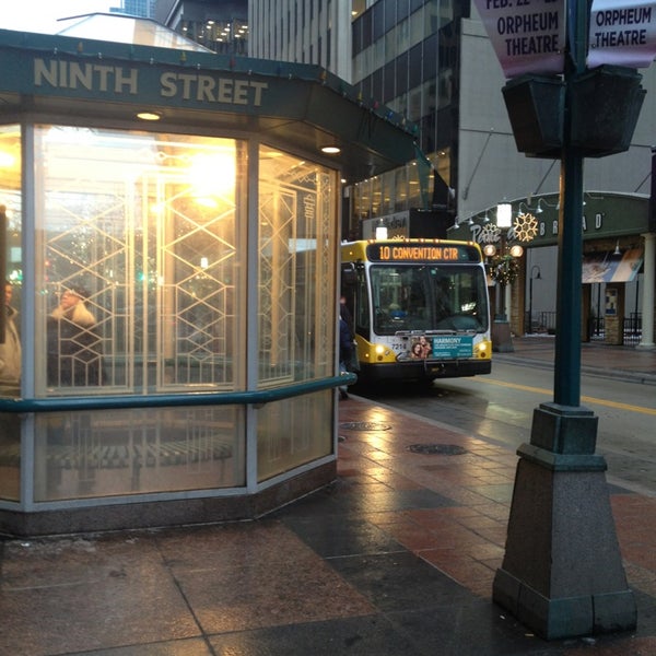 Bus Stop 9th & Nicollet [Target] - Bus Station in Downtown West