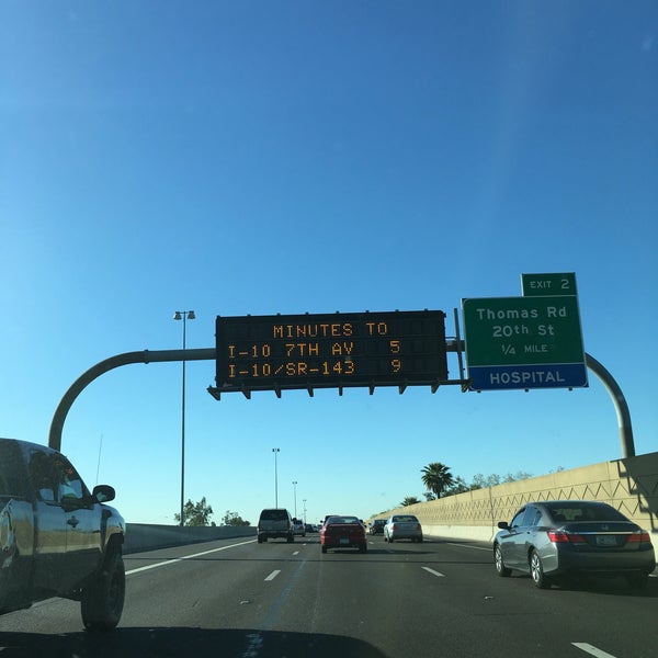 AZ Route 51 at Exit 3 - Camelback East - AZ-51