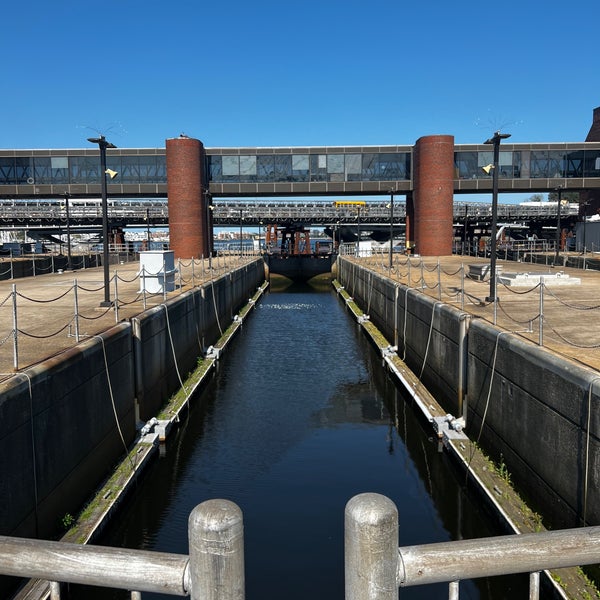 The Charles River Locks - North End - Boston, MA