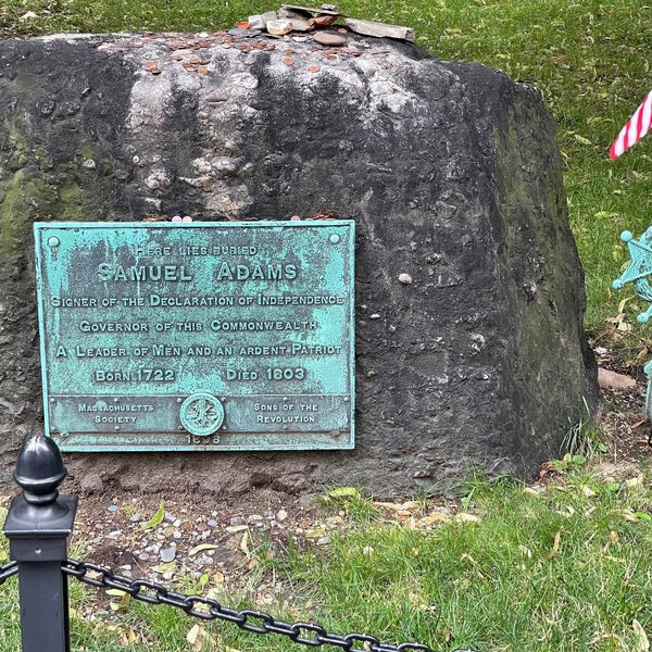 Grave of Samuel Adams - Cemetery in Boston