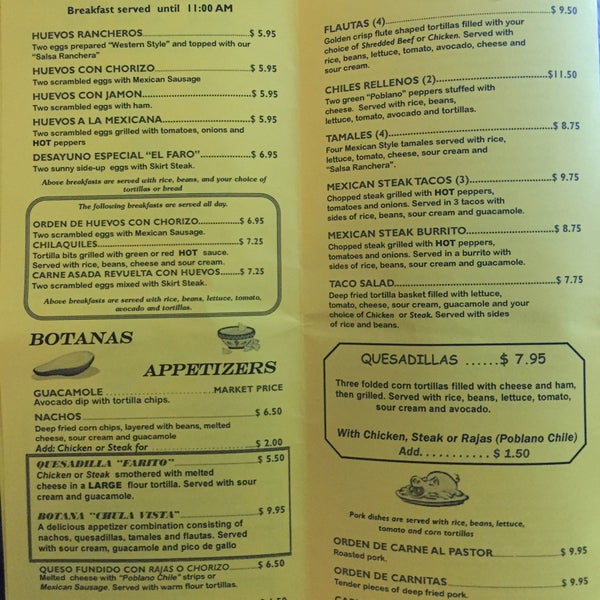 El Faro - Mexican Restaurant in Elgin