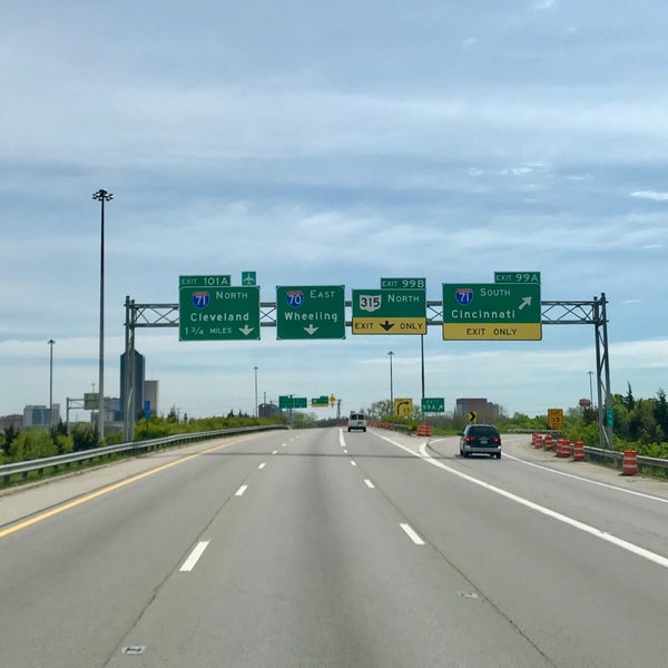 I-70 Exit 99 / I-71 Exit 106 / OH-315 Exit - Intersection