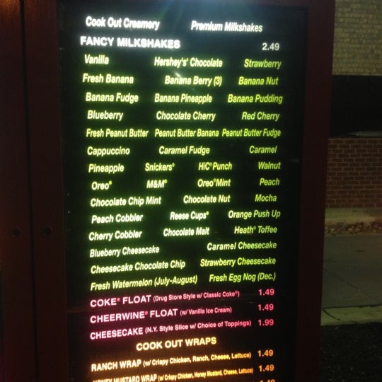 Cook-Out - Concord Mills - 7771 Gateway Ln NW