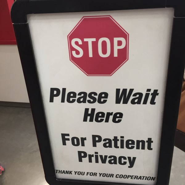 Patient Privacy Stop Sign