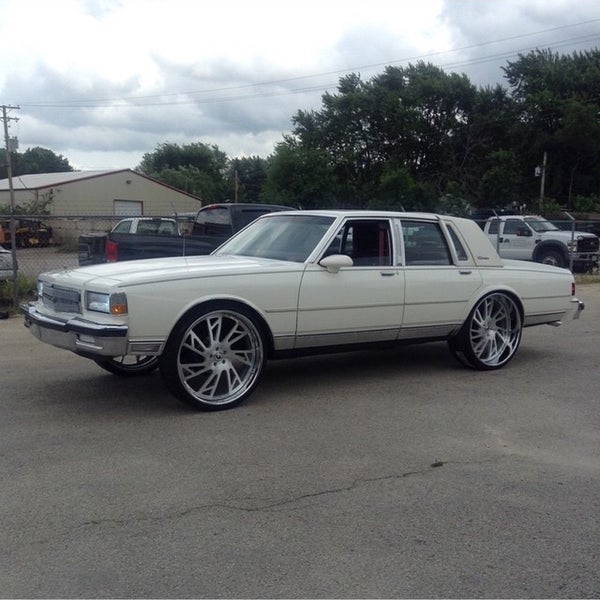 White Box Chevy On 26s