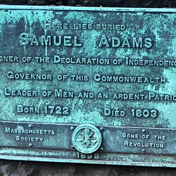 Grave of Samuel Adams - Cemetery in Boston