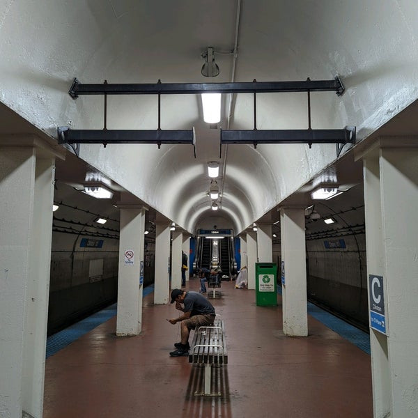 CTA - Clinton - Metro Station in Chicago