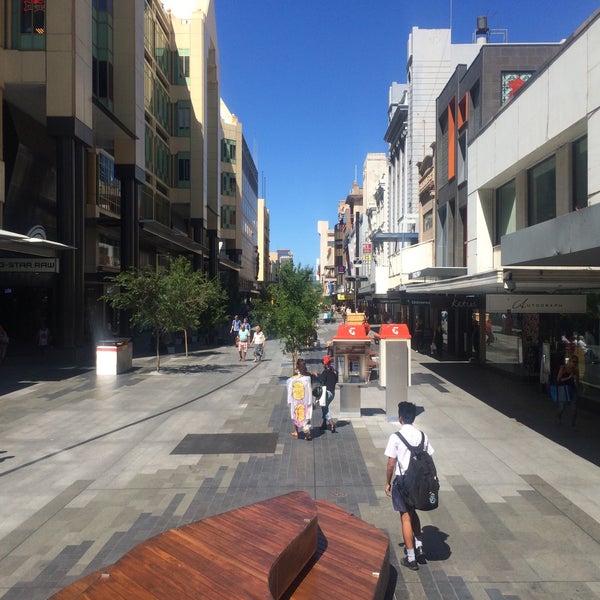 Rundle Mall - Pedestrian Plaza in Adelaide