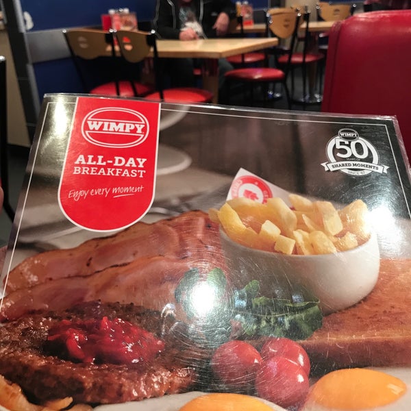 Wimpy Restaurant Menu