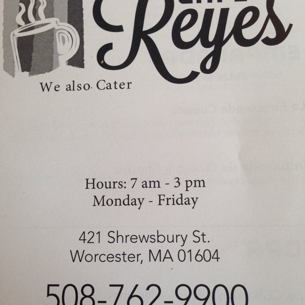 Reyes Cafe - Shrewsbury Street - 3 tips