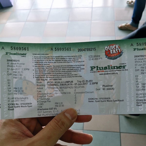 Plusliner - Medan Gopeng