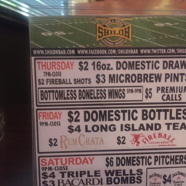 Shiloh Bar & Grill - Flat Branch - 402 E Broadway