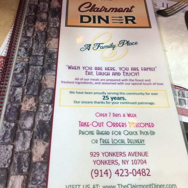 Photos at Clairmont Diner - Southeast Yonkers - 929 Yonkers Ave
