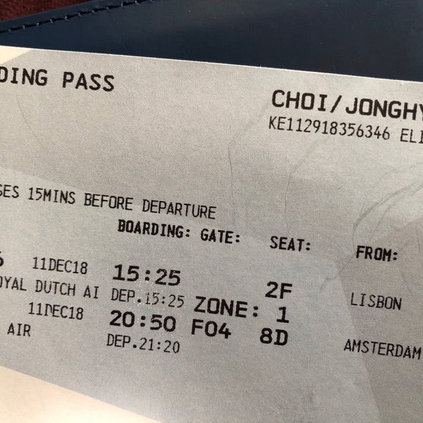 Klm Ticket