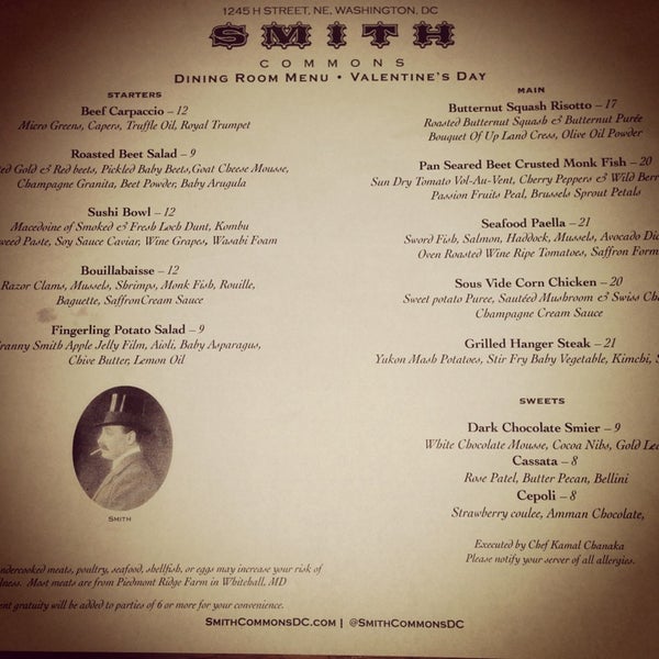 Smith Commons (Now Closed) - New American Restaurant in Washington