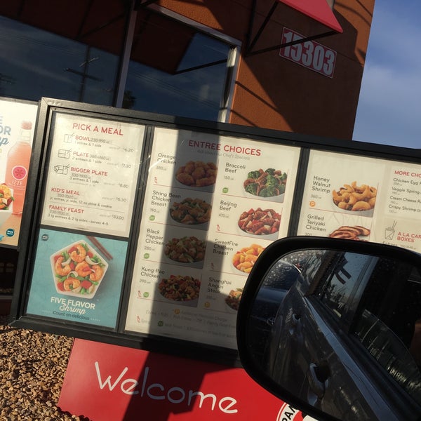 Panda Express Menu Board