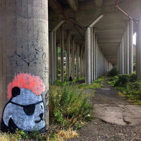 Port Talbot Town Centre - Pedestrian Plaza in Port Talbot