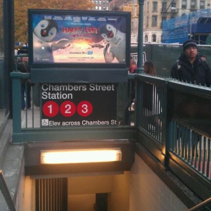 MTA Subway - Chambers St (1/2/3) - Metro Station in Tribeca
