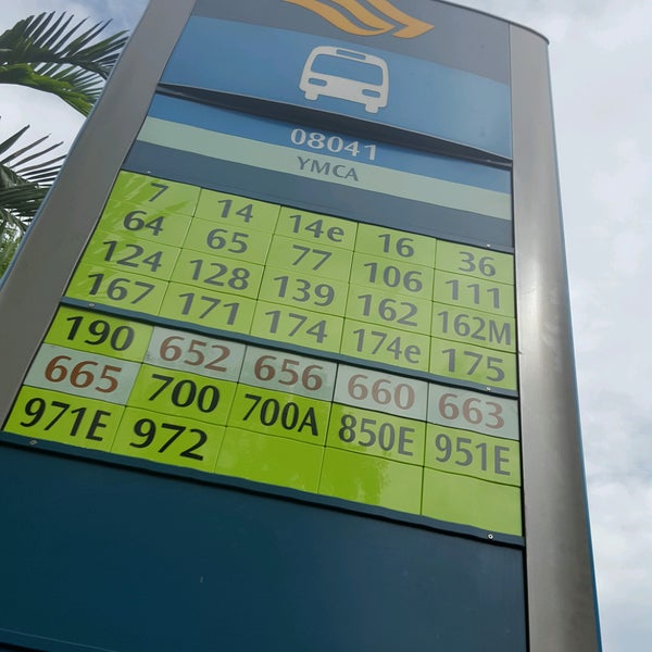 Bus Stop 08041 (YMCA Orchard) - Bus Station in Singapore
