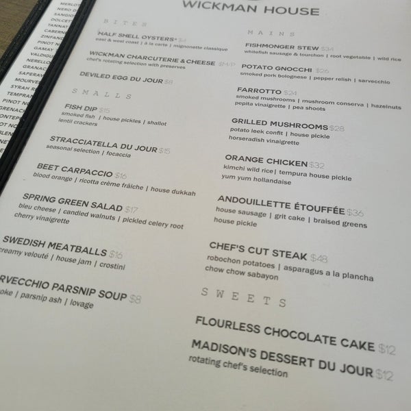 Wickman House - American Restaurant