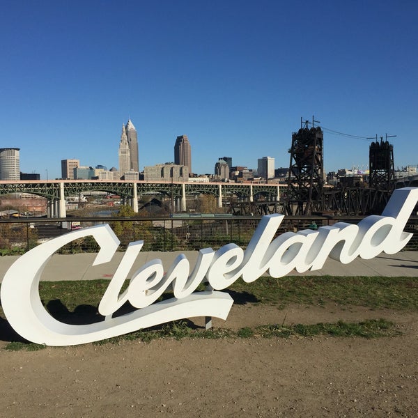 Cleveland Script Sign - Tremont - 207 visitors