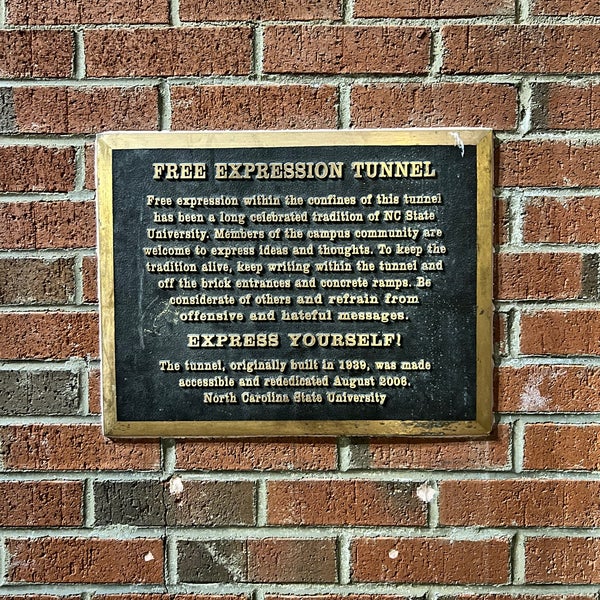 NC State Free Expression Tunnel - 2 tips