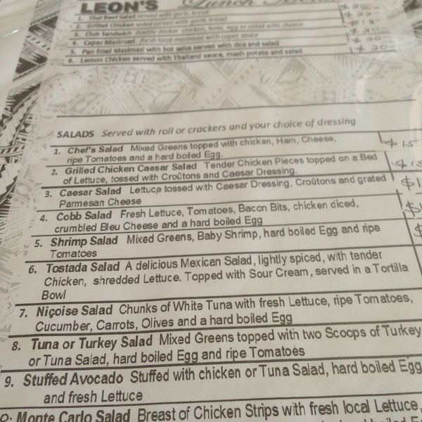 Leon’s Restaurant & Bar - Restaurant