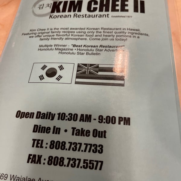 Kim Chee II - Kaimuki - 10 tips