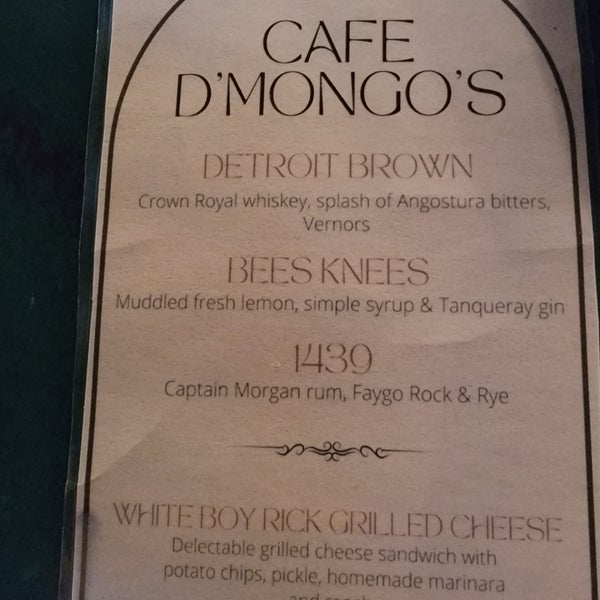 Cafe d'Mongo's - Jazz and Blues Venue in Downtown Detroit