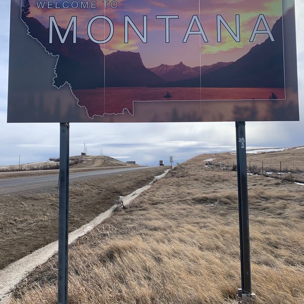 Welcome To Montana Sign - 1 visitor