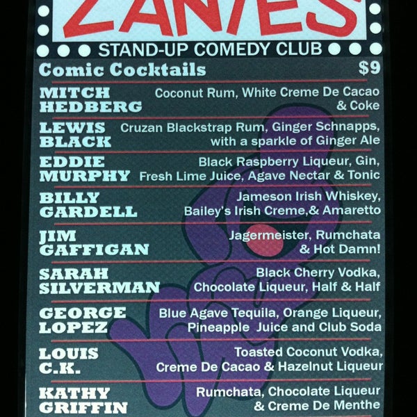 Zanies Comedy Club - 22 tips