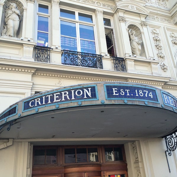 Criterion Restaurant (Now Closed) - French Restaurant in London