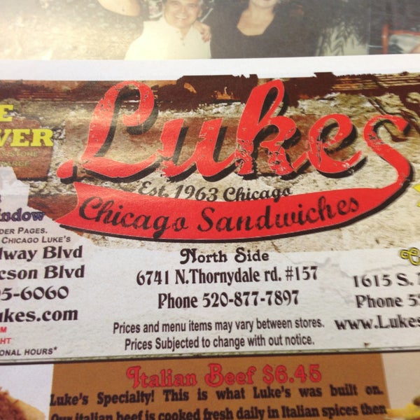 Luke's Chicago Style Sandwiches - 9 tips