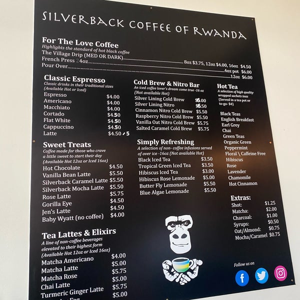 Silverback Coffee Of Rwanda - Coffee Shop in Los Angeles