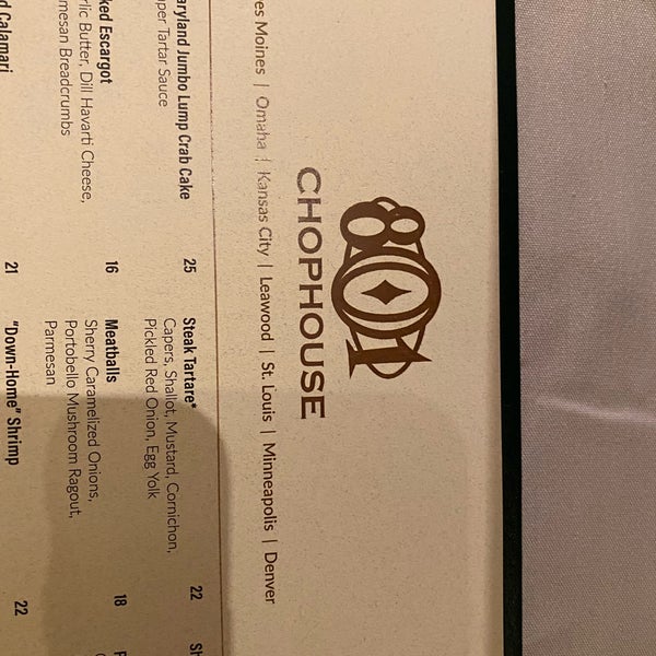 801 Chophouse - Downtown Omaha - Omaha, NE