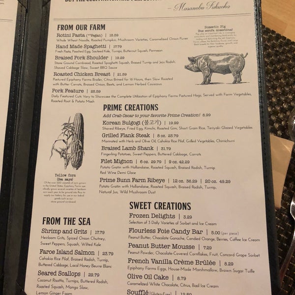 Photos at Epiphany Farms Restaurant - Downtown Bloomington ...