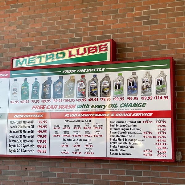 Metro Wash and Lube - 9110 Metropolitan Ave