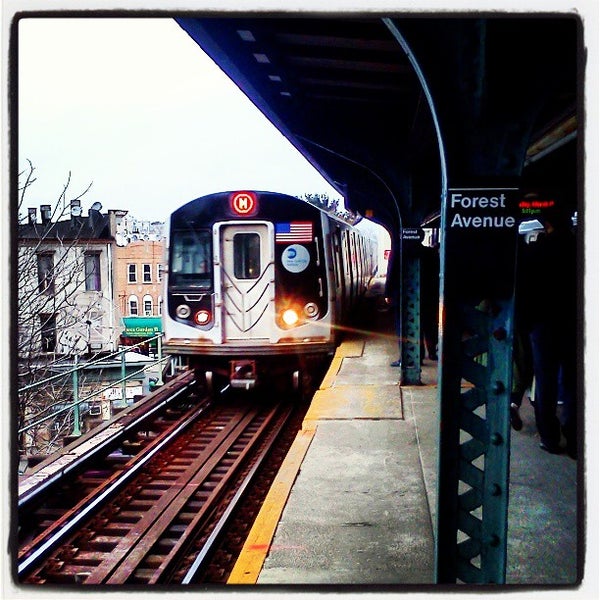 MTA Subway - Forest Ave (M) - Putnam Ave & Forest Ave