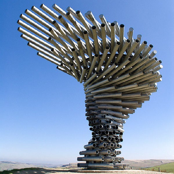 Singing Ringing Tree - Sculpture Garden in Burnley