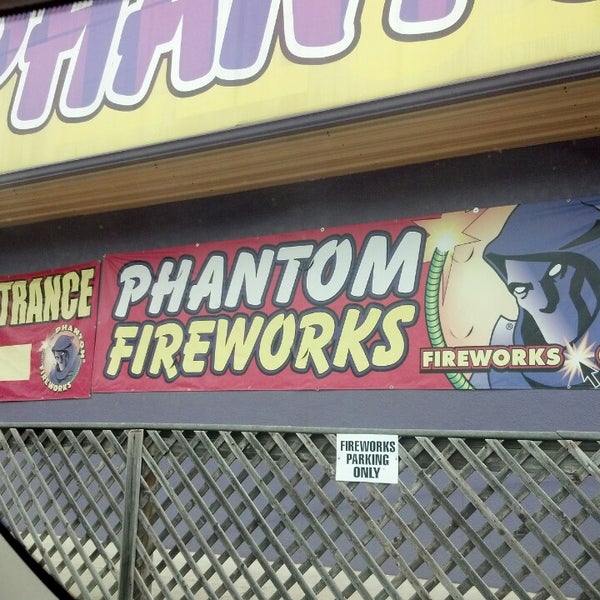 Phantom Fireworks Logo Sign