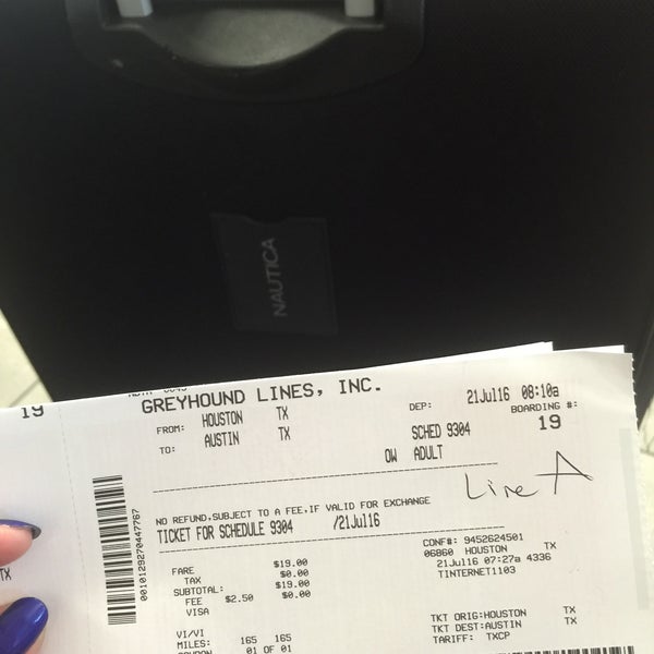 Greyhound Bus Ticket