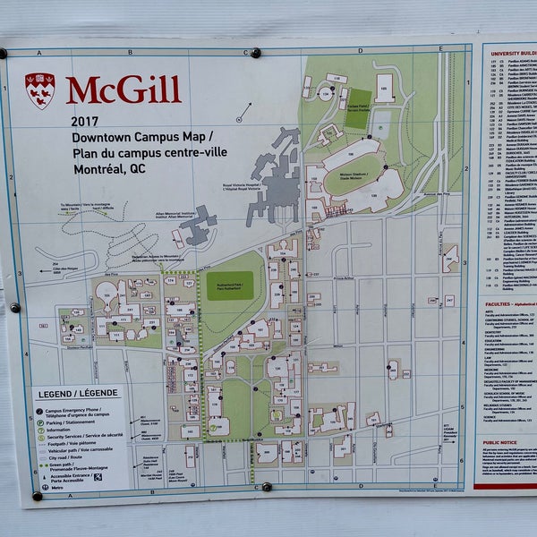 Mcgill University Campus Map